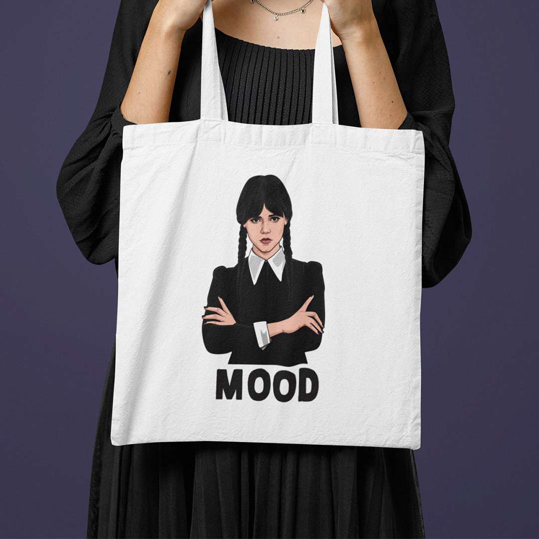 Wednesday from Addams Family Mood Tote Bag - Gift Delivery UK