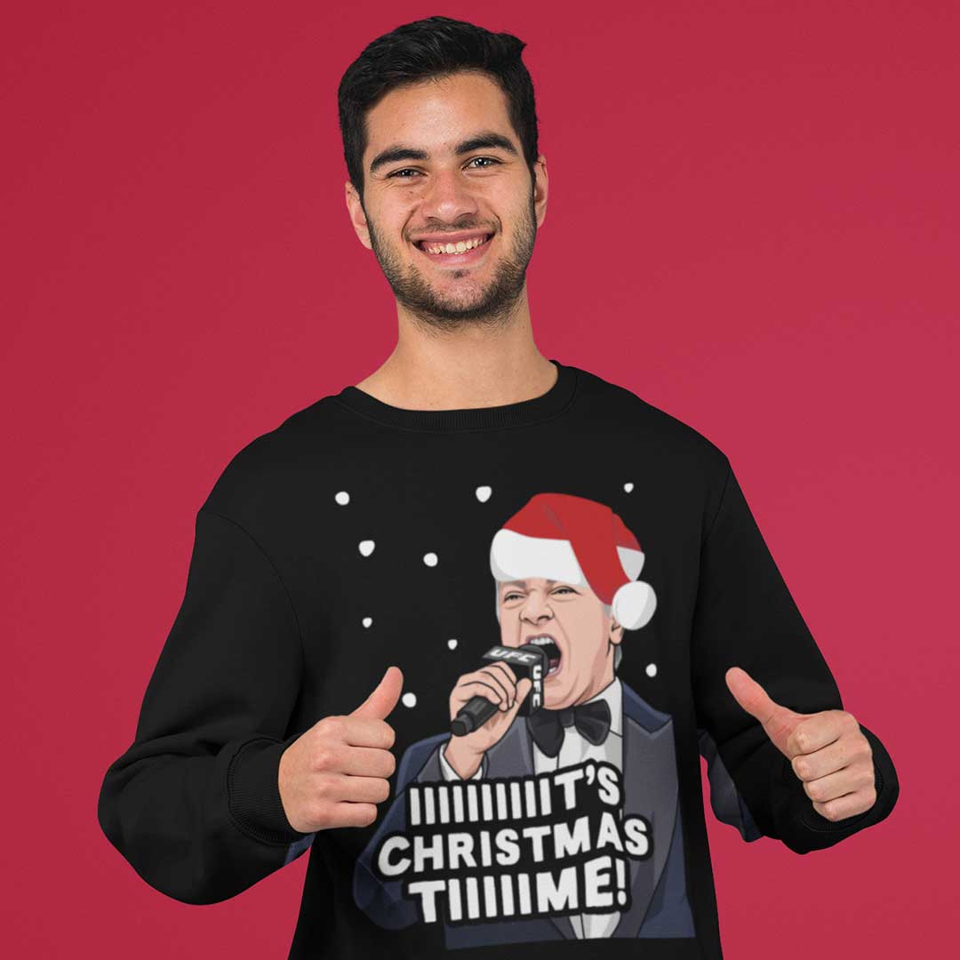 Bruce Buffer UFC MMA Funny Christmas Jumper - Gift Delivery UK