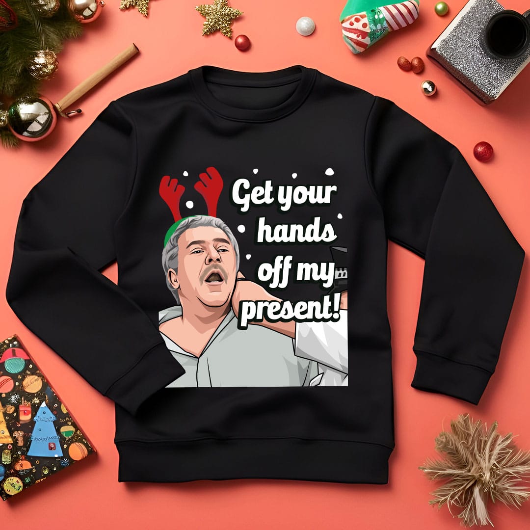 Democracy Manifest Meme Funny Christmas Jumper - Gift Delivery UK