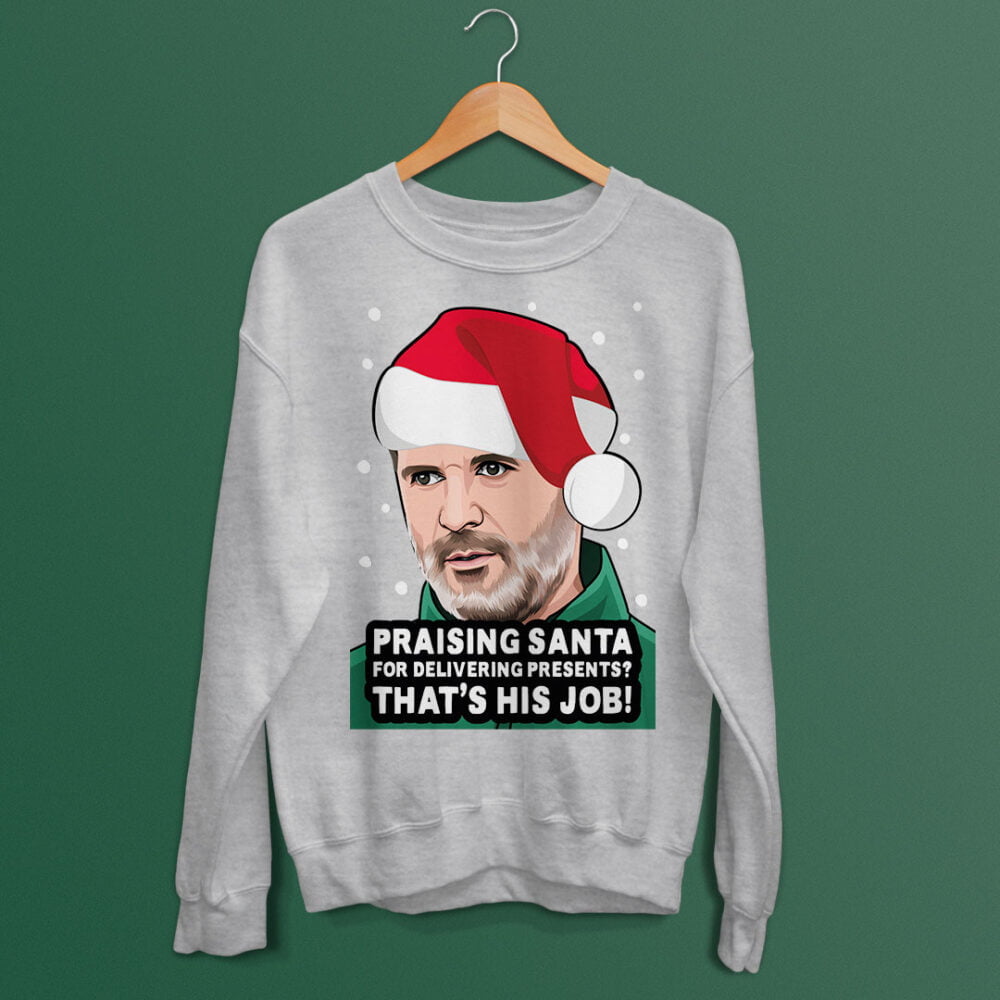 Roy Keane Funny Christmas Jumper - Gift Delivery UK