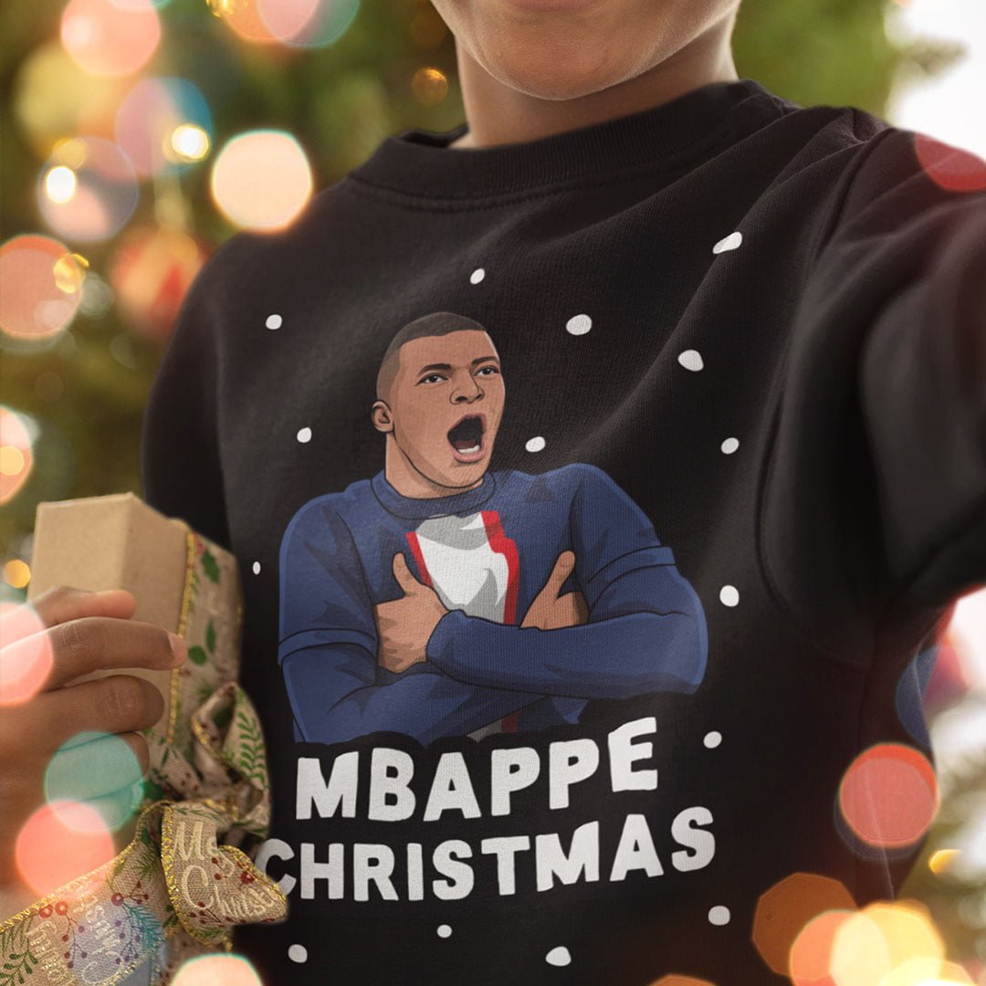 Kylian Mbappe Paris Saint-Germain Funny Christmas Jumper - Gift Delivery UK