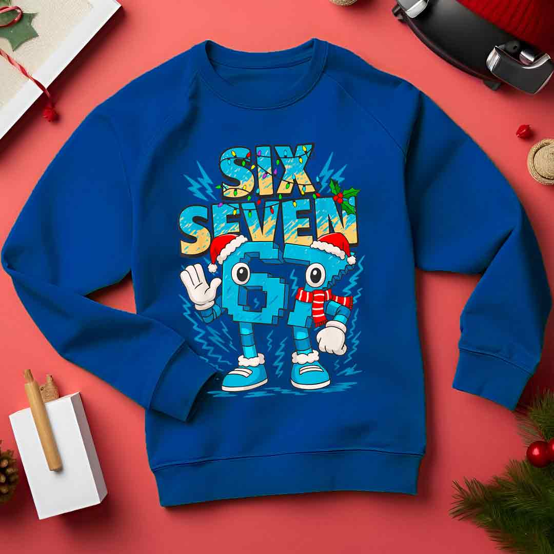 Six Seven Italian Brainrot Funny Christmas Jumper - Gift Delivery UK